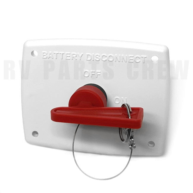 Jayco RV Battery Disconnect Off Switch with White Panel Mount 0281450